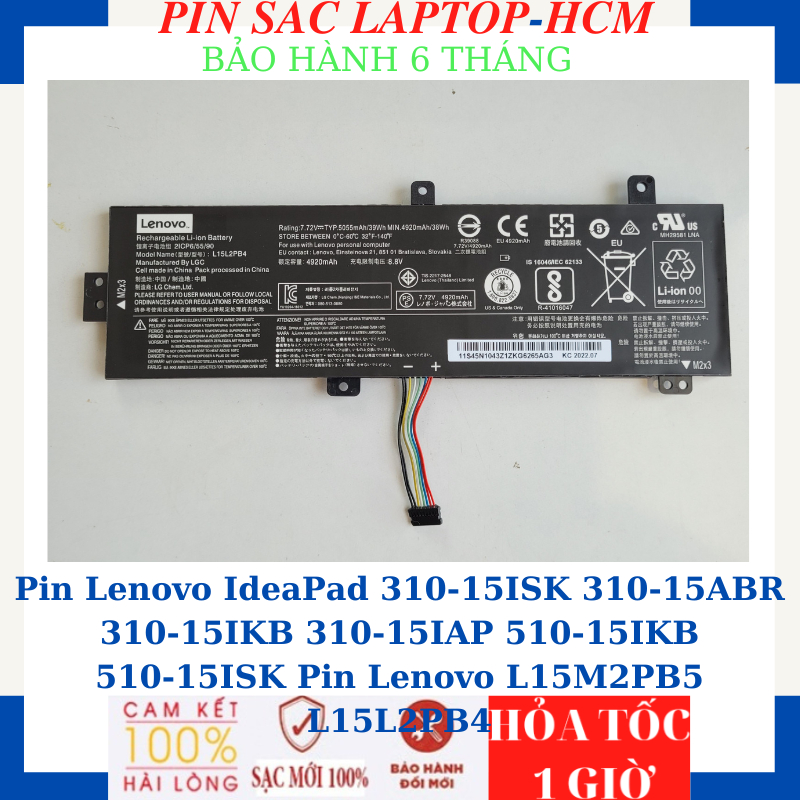 Pin Laptop Lenovo IdeaPad 310-15ISK 310-15ABR 310-15IKB 310-15IAP 510 ...