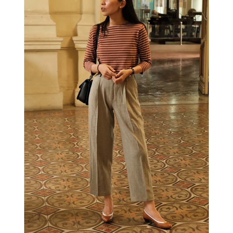 ÁIMEE- QUẦN TÂY DÀI BOYISH TROUSERS | Shopee Việt Nam