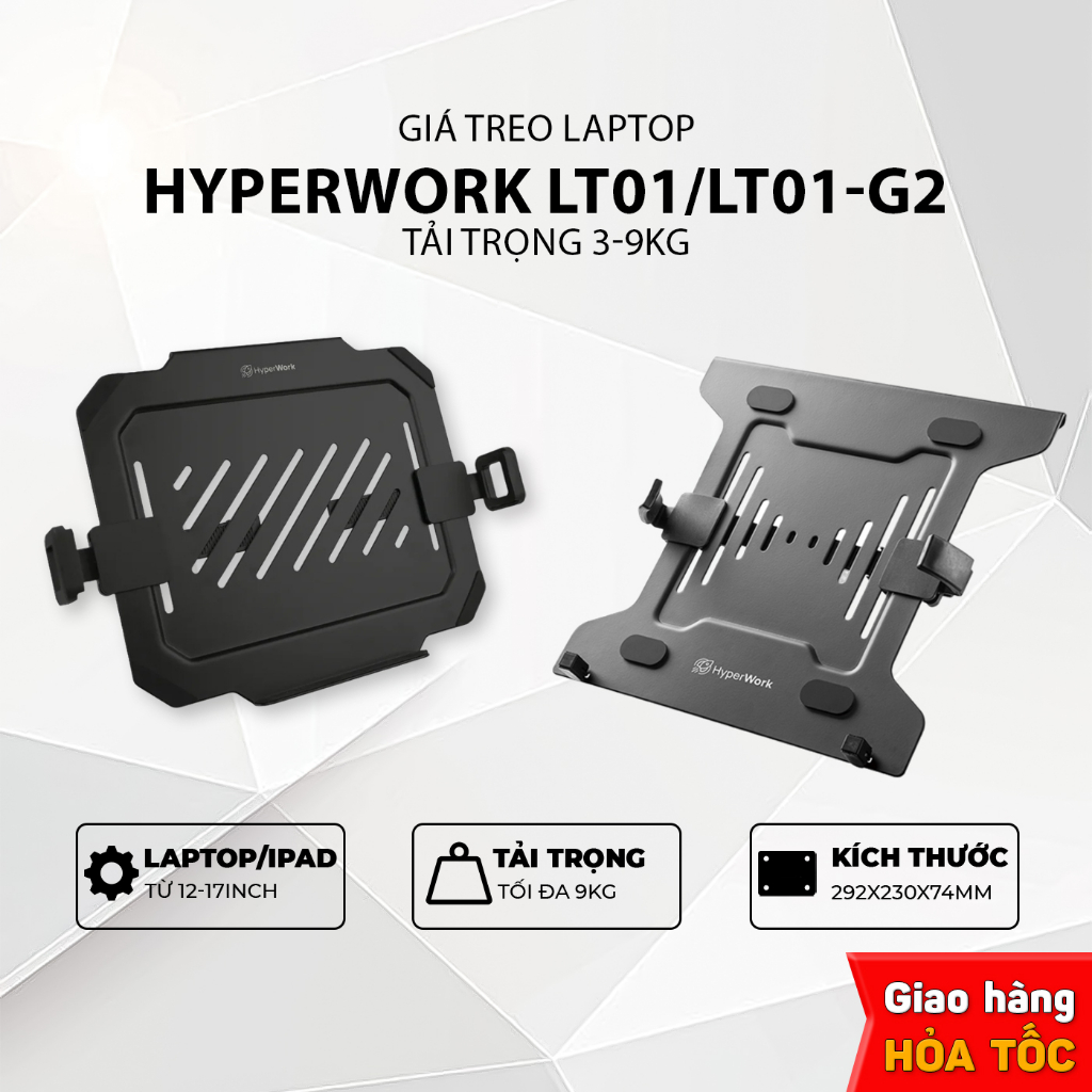 Giá treo kẹp laptop HyperWork VESA HPW-LT01/LT01 G2/LT02 - Phụ kiện gắn ...