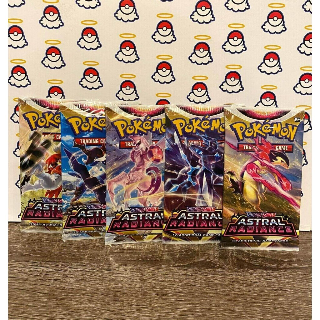 [Art Set] Combo 05 gói Astral Radiance Booster Pack tiếng Anh - Túi thẻ ...