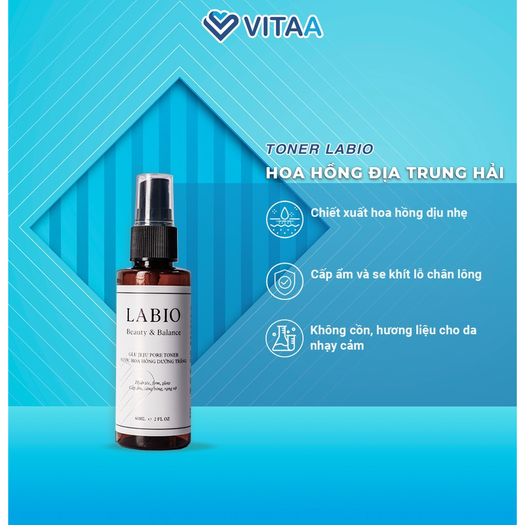 Toner LABIO Tinh Chất Hoa Hồng Địa Trung Hải 60ml | Shopee Việt Nam