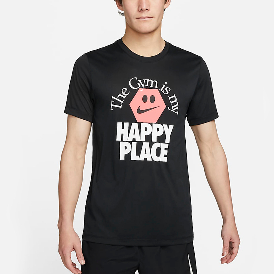 [ HÀNG CHÍNH HÃNG ] ÁO THUN NIKE DRFT THE GYM PRINTED TEE SHIRT - BLACK ...