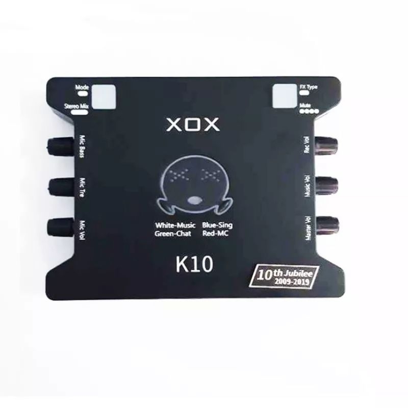 SOUND CARD XOX K10 HÁT LIVE,THU ÂM ,KARAOKE,KẾT NỐI PHẦN MỀM CUBESE ...