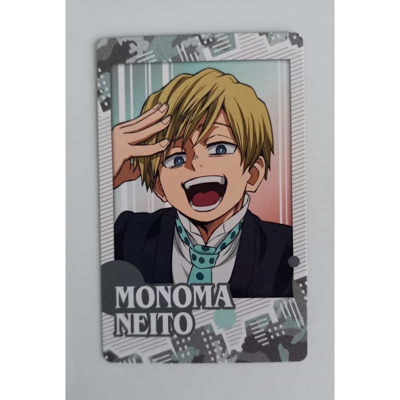 Notebook card bo góc chính hãng_My hero academia_Neito Monoma_snap card ...