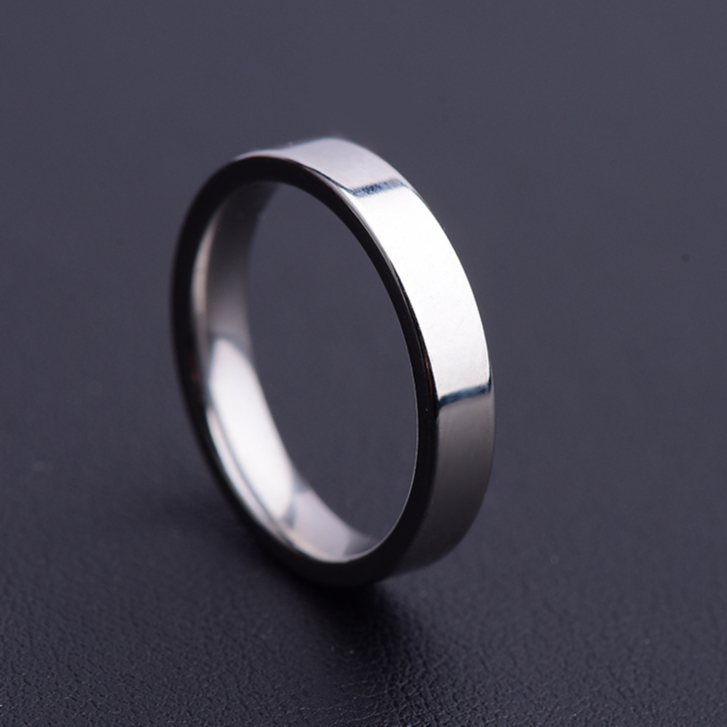 Nhẫn titan nam nữ unisex trơn Asta basic thời trang phong cách Hàn Quốc ...