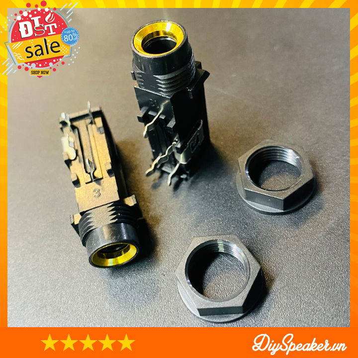 Jack micro mono 6.35mm mạ vàng, 4 chân cắm | Shopee Việt Nam