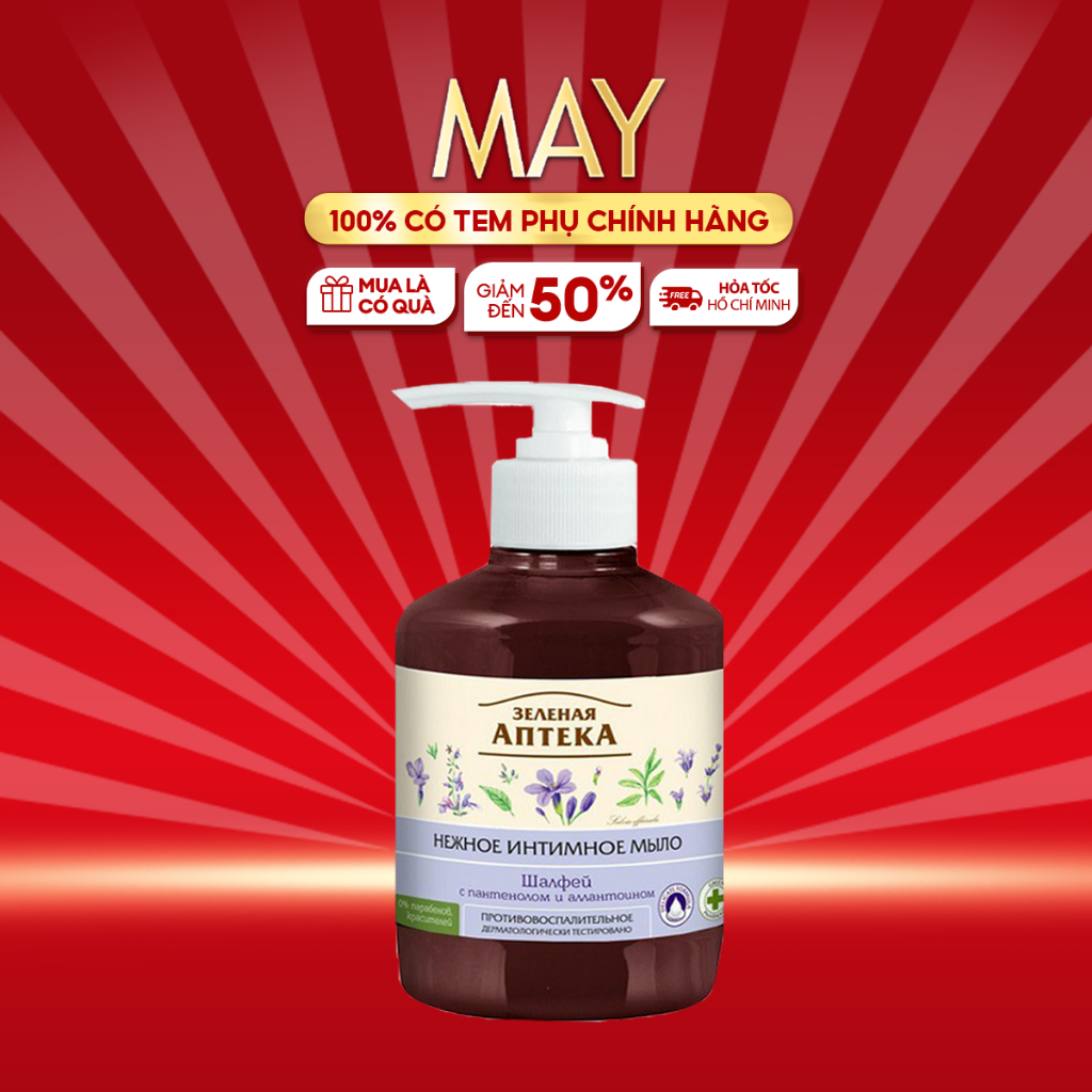 Dung Dịch Vệ Sinh Phụ Nữ Zelenaya Apteka Gentle intime soap salvia DẠNG ...