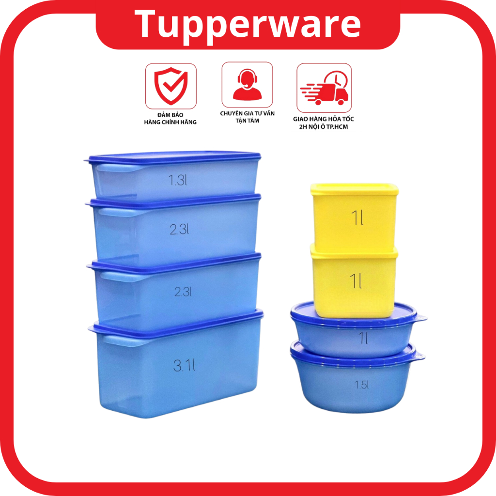 Bộ hộp trữ mát Modern Fridge (8 hộp) - Tupperware | Shopee Việt Nam