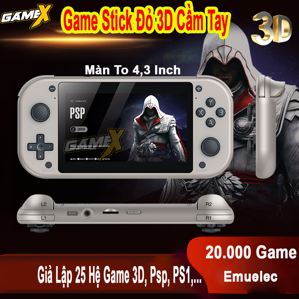Máy Chơi Game Cầm Tay PSP M17 20.000 Game 25 Hệ Game 3D Psp, Ps1, Nes ...