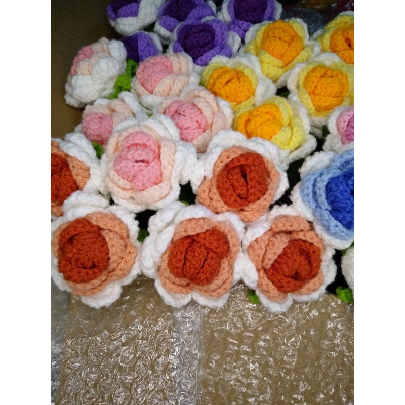 Hoa hồng len (Sp handmade) | Shopee Việt Nam