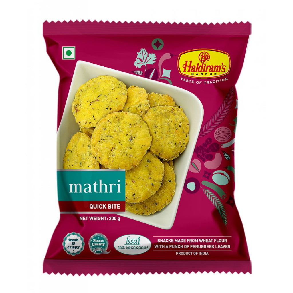 Haldiram - Mathri - Indian Snack - Haldiram's Mathri (200g) | Shopee ...