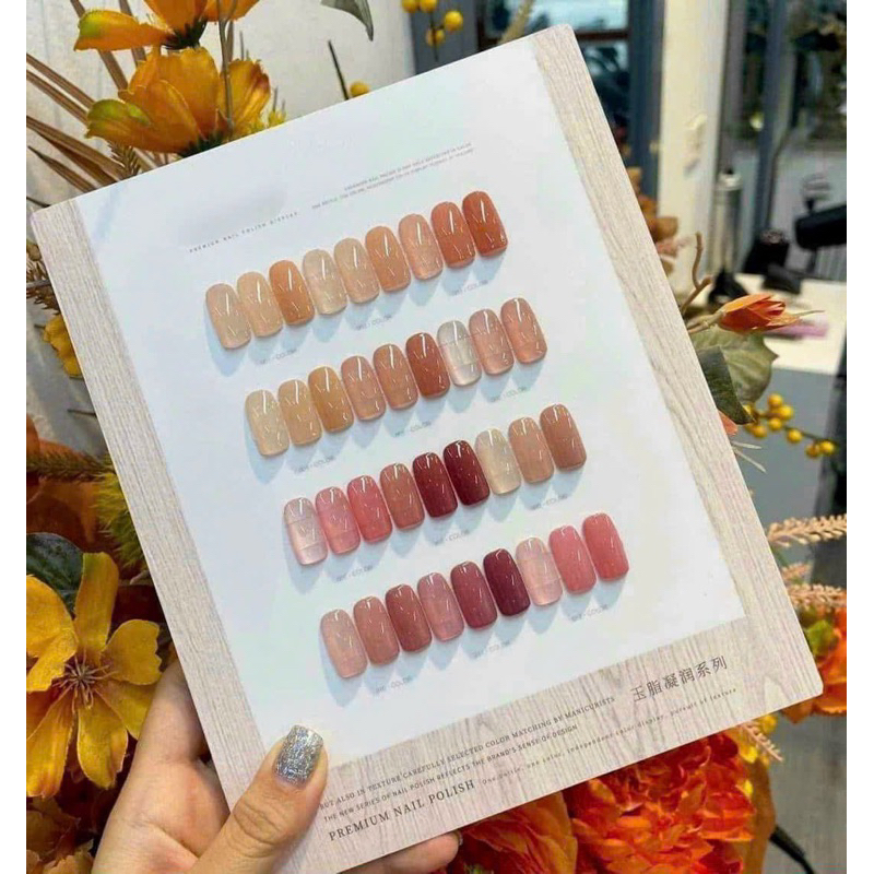 Set sơn gel thạch đục Minayin 12 chai ( kèm bảng màu ) | Shopee Việt Nam