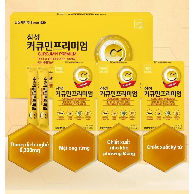 Kèm quà mẫu mới NGHỆ NANO CAO CẤP SAMSUNG CURCUMIN PREMIUM | Shopee ...