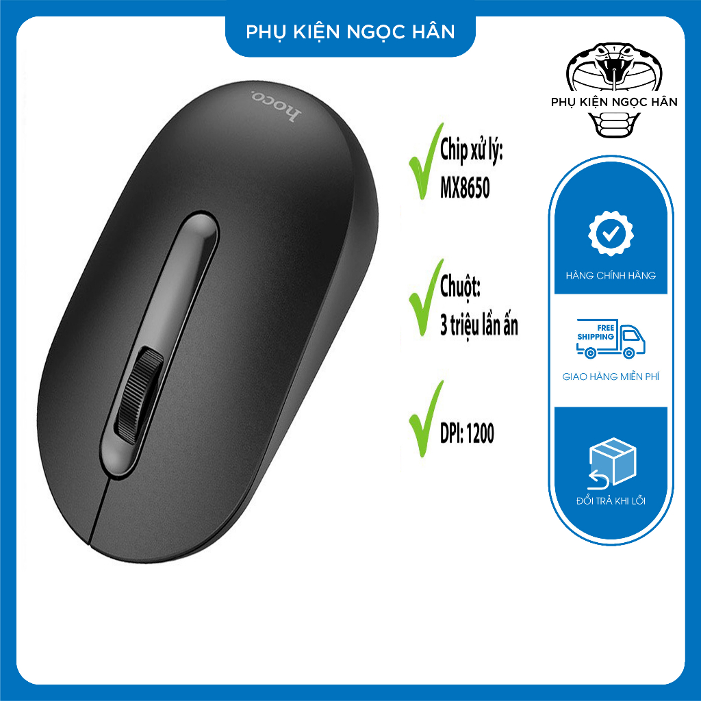 Chuột Không Dây Hoco GM14 Chính Hãng 1200DPI Mouse Wireless Bảo hành 12 ...