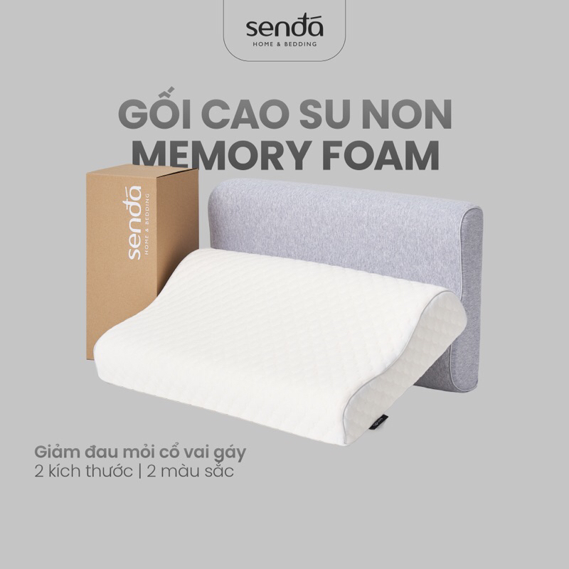 Gối cao su non chống đau mỏi cổ vai gáy Sen Đá Home Bedding, ruột gối ...