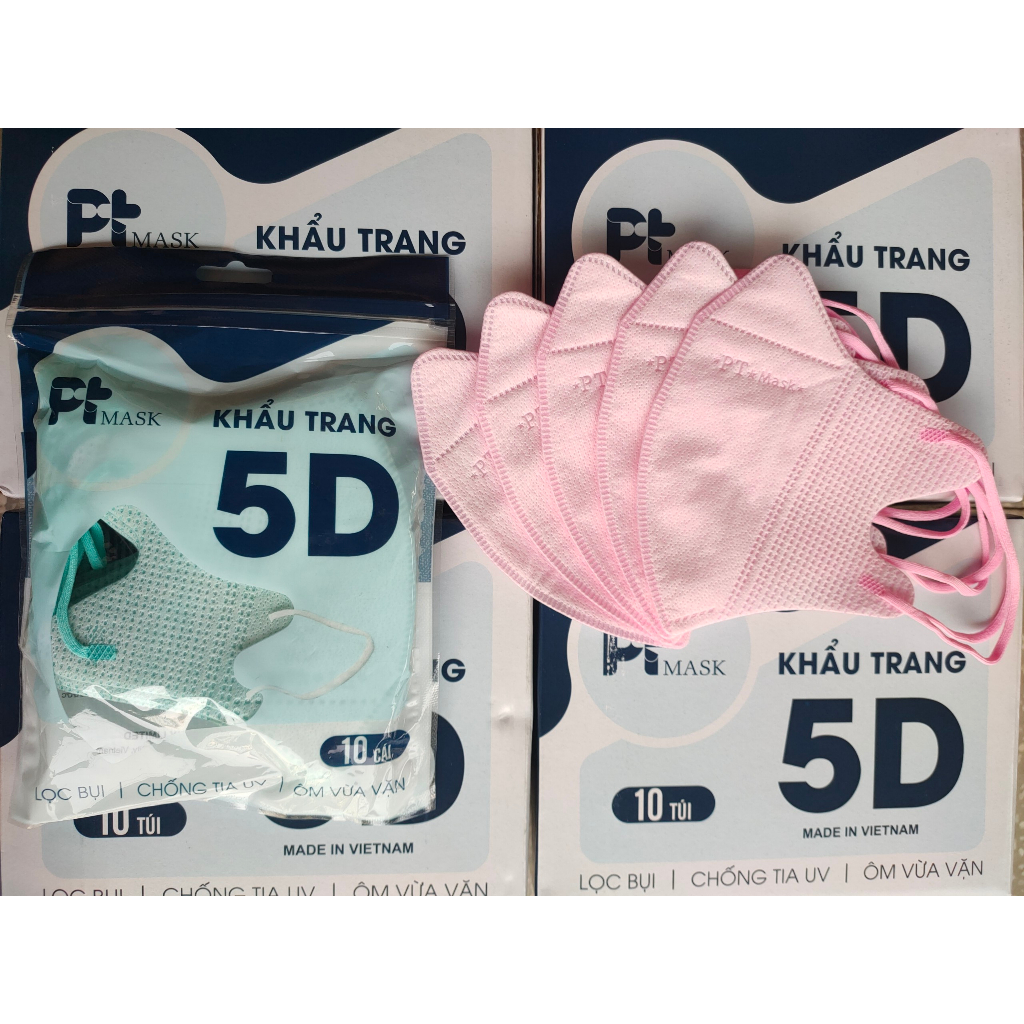 [Chính Hãng] Khẩu trang 5D Famapro/ Viamax/ Uni mask/ PT mask, hộp(túi ...