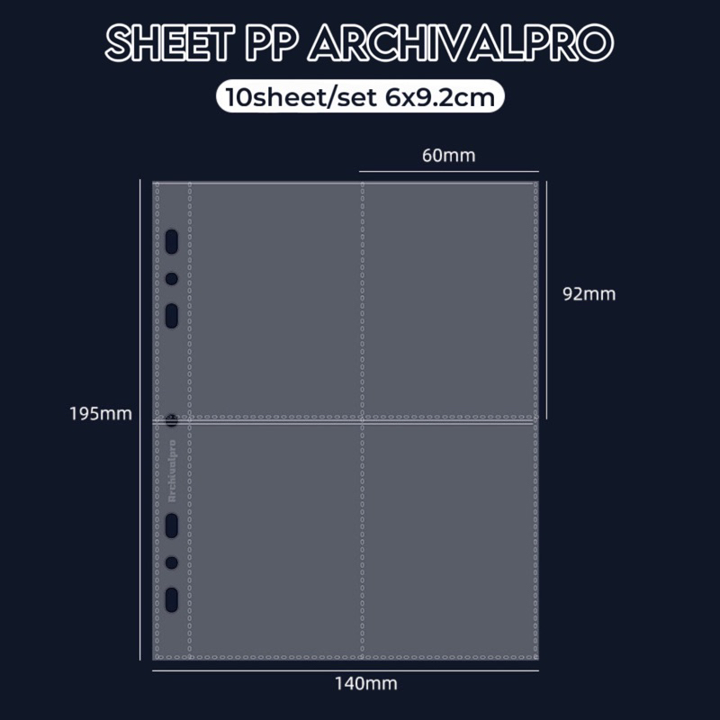 [CÓ SẴN] SHEET CPP TRONG SUỐT ARCHIVALPRO DÀNH CHO BINDER CÒNG A5 A4 LƯU TRỮ ẢNH - Cáo nuôi rái ...