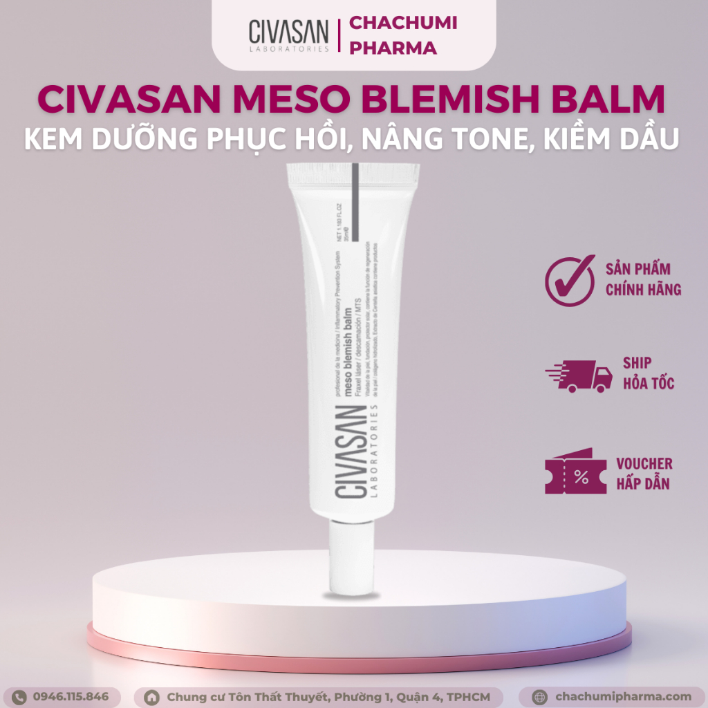 Kem dưỡng phục hồi, nâng tone Civasan Meso Blemish Balm (35ml) | Shopee ...