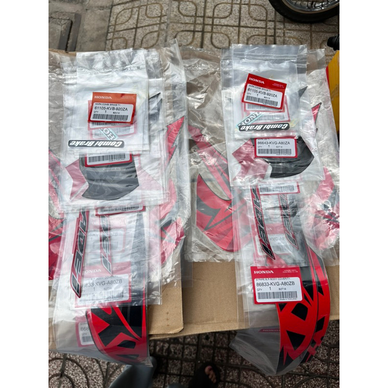 BỘ TEM DÁN XE HONDA AIRBALDE AB 110 THÁI LAN CHÍNH HÃNG ĐỦ CÁC MÀU ...