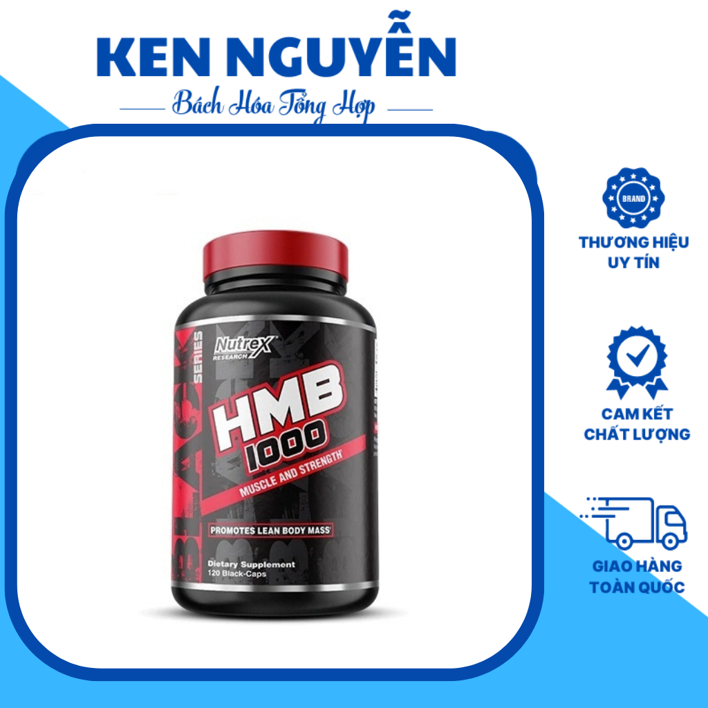 Viên uống Nutrex HMB 1000 mg 120 viên nhập khẩu Mỹ tăng sức mạnh, xây ...