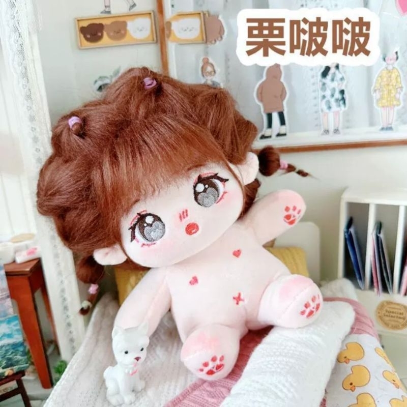 Búp bê bông 20cm tóc tơ bằng cotton, tự make up, làm tóc theo sở thích ...