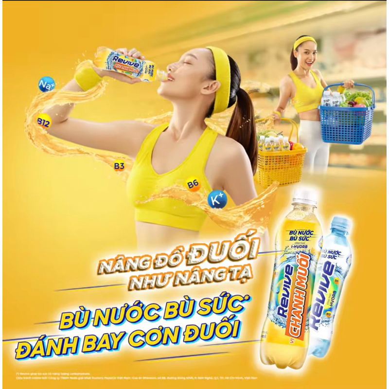 Thùng 24 Chai Nước Giải Khát Revive Chanh Muối (390ml/chai) | Shopee Việt Nam