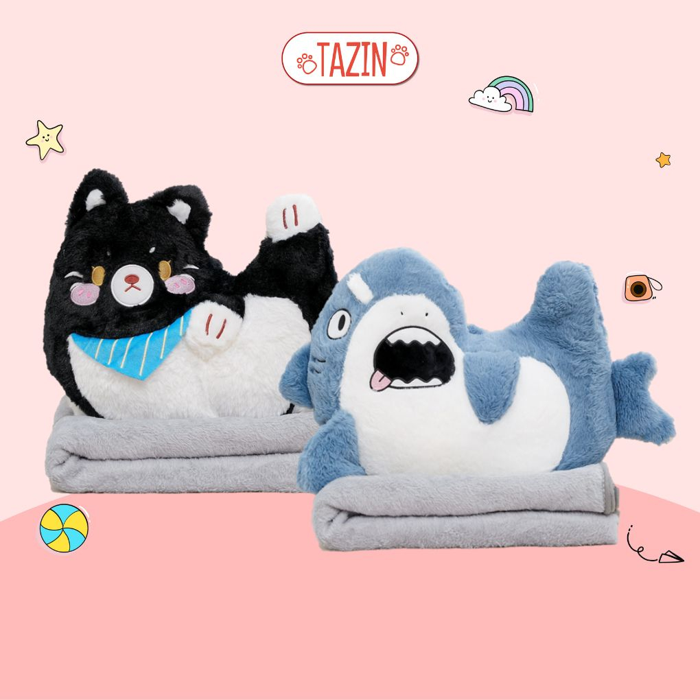 Bộ Chăn Gối Văn Phòng Hình Thú Cong Kết Hợp Tạo Hình Độc Đáo 2 Trong 1 ...