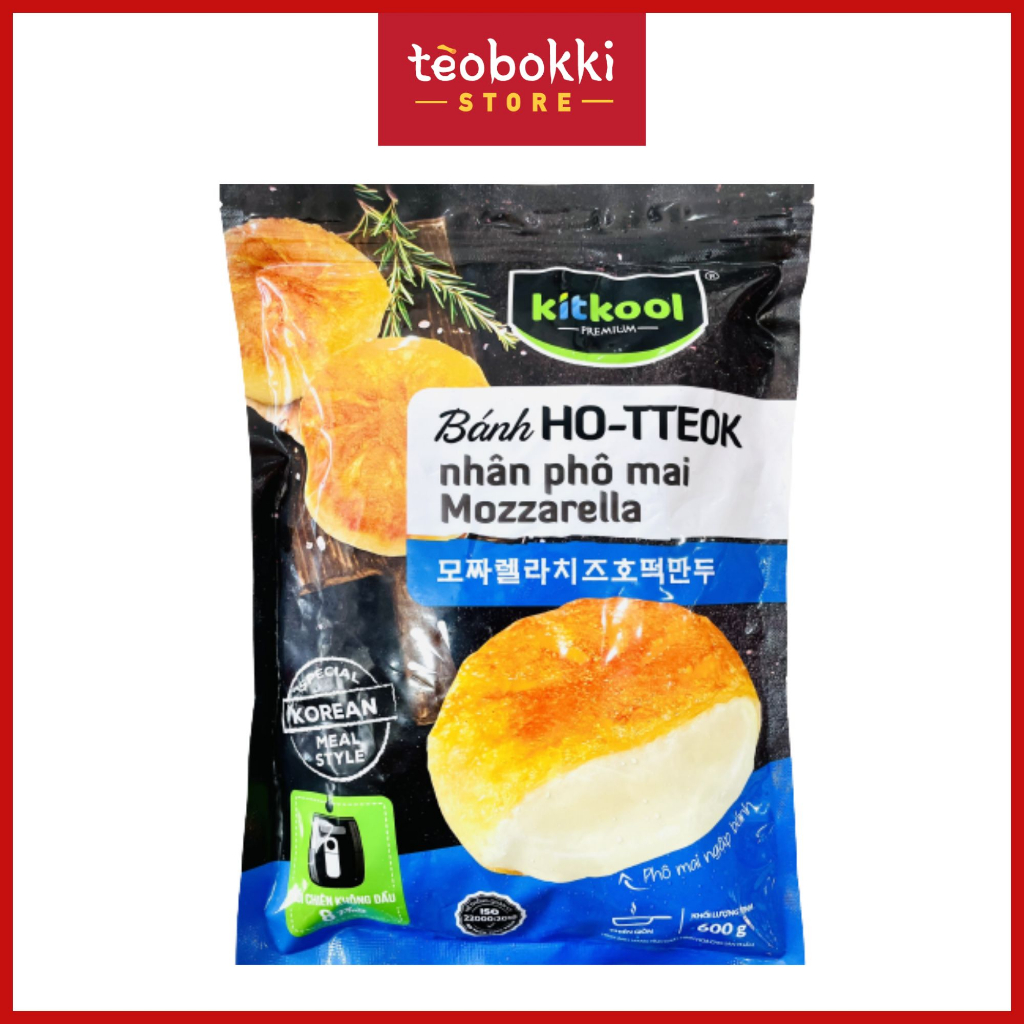 [SHIP HCM] Bánh hotteok nhân phô mai mozzarella Kitkool 600g | Shopee ...