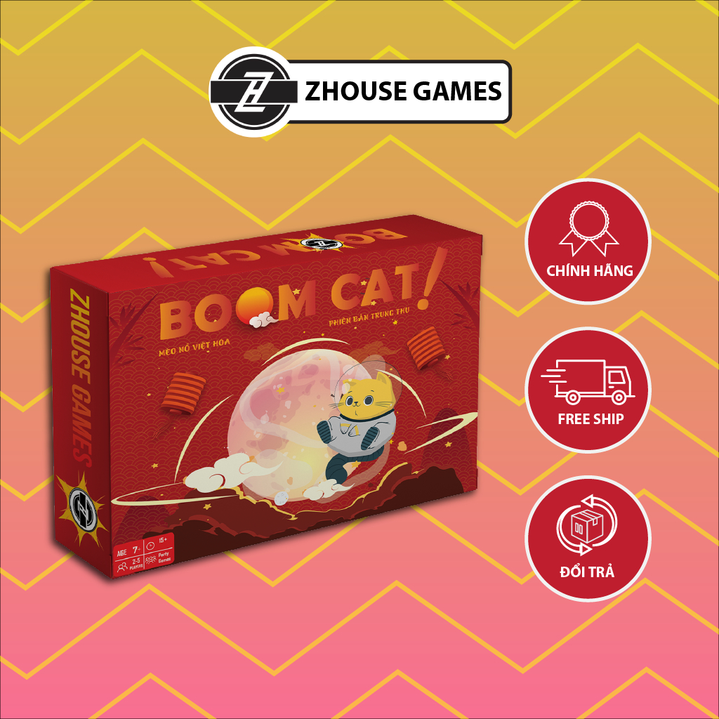 Bộ bài boardgame Boom Cat! Mèo nổ Việt hóa phiên bản trung thu ZHouse ...
