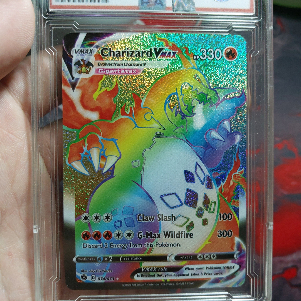 [LIM SSR VMAX]Thẻ Pokemon Charizard 074 073 hỏa long ngủ sắc 1459 d37 ...