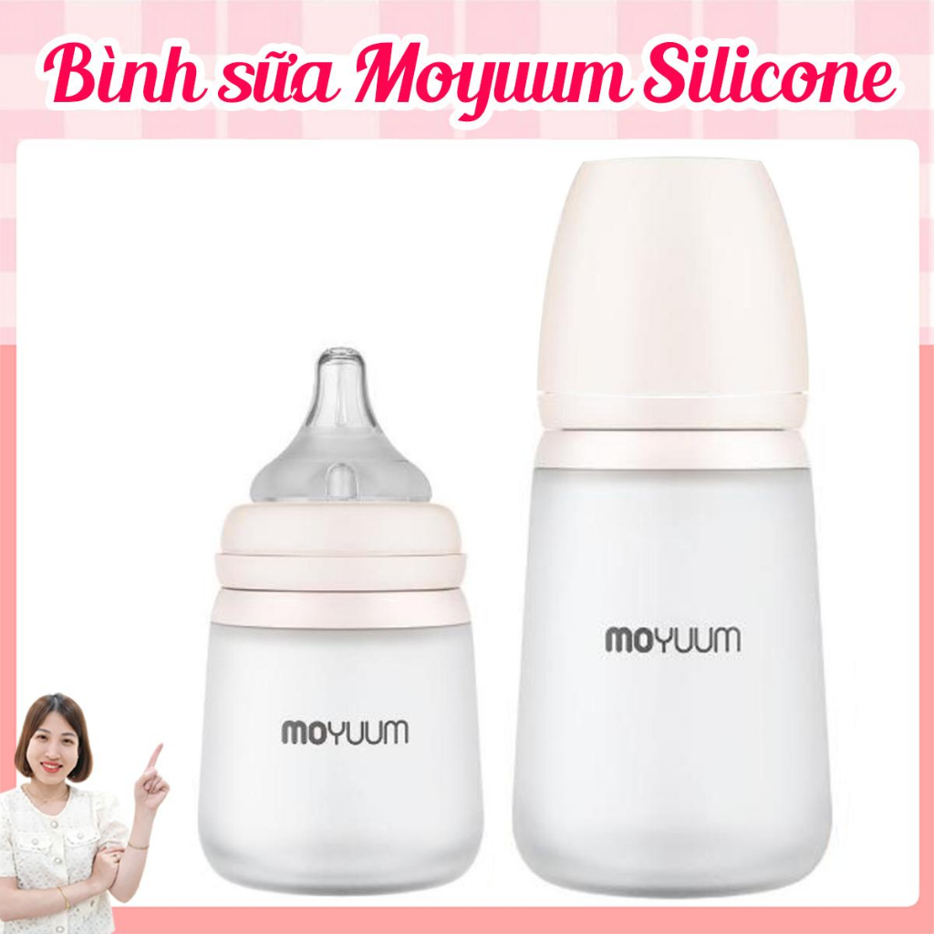 Bình sữa Moyuum Silicon 160ml/260ml chính hãng | Shopee Việt Nam