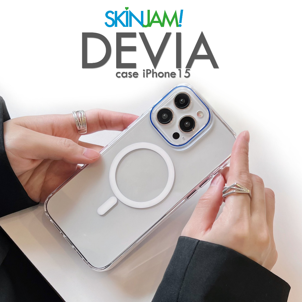 Case Devia iP 15Promax Sạc Không Dây Viền Màu Camera Siêu Đẹp cho iP 15 ...