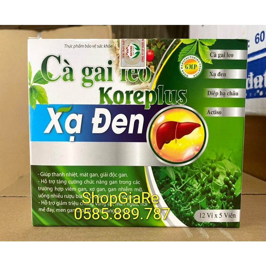 Cà Gai Leo Koreplus Xạ Đen Giải Độc Rượu Bảo Vệ Gan, bổ gan mát gan ...