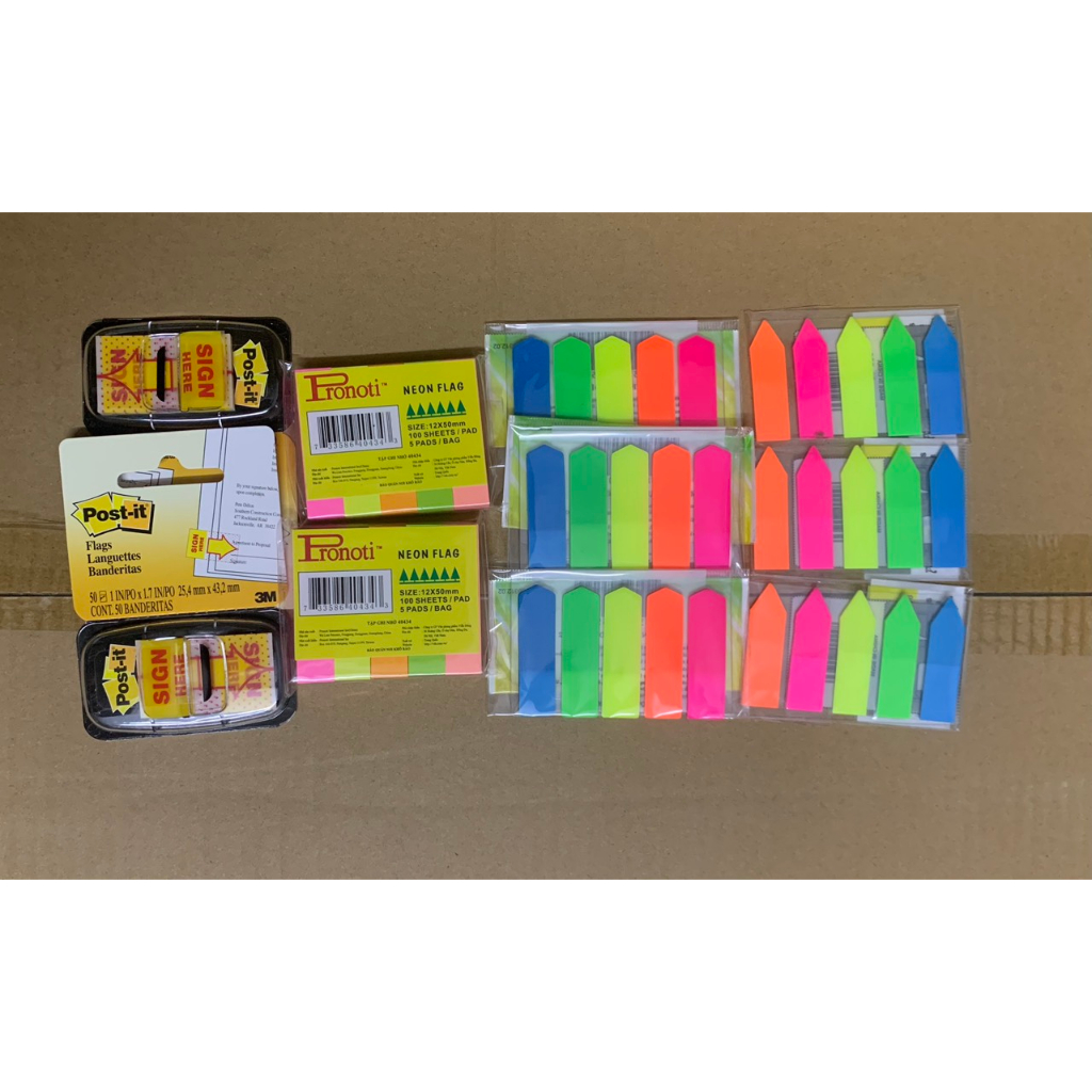 Giấy note trình ký Sign here-Note phân trang -Note5 màu nhựa-Note 5 màu ...