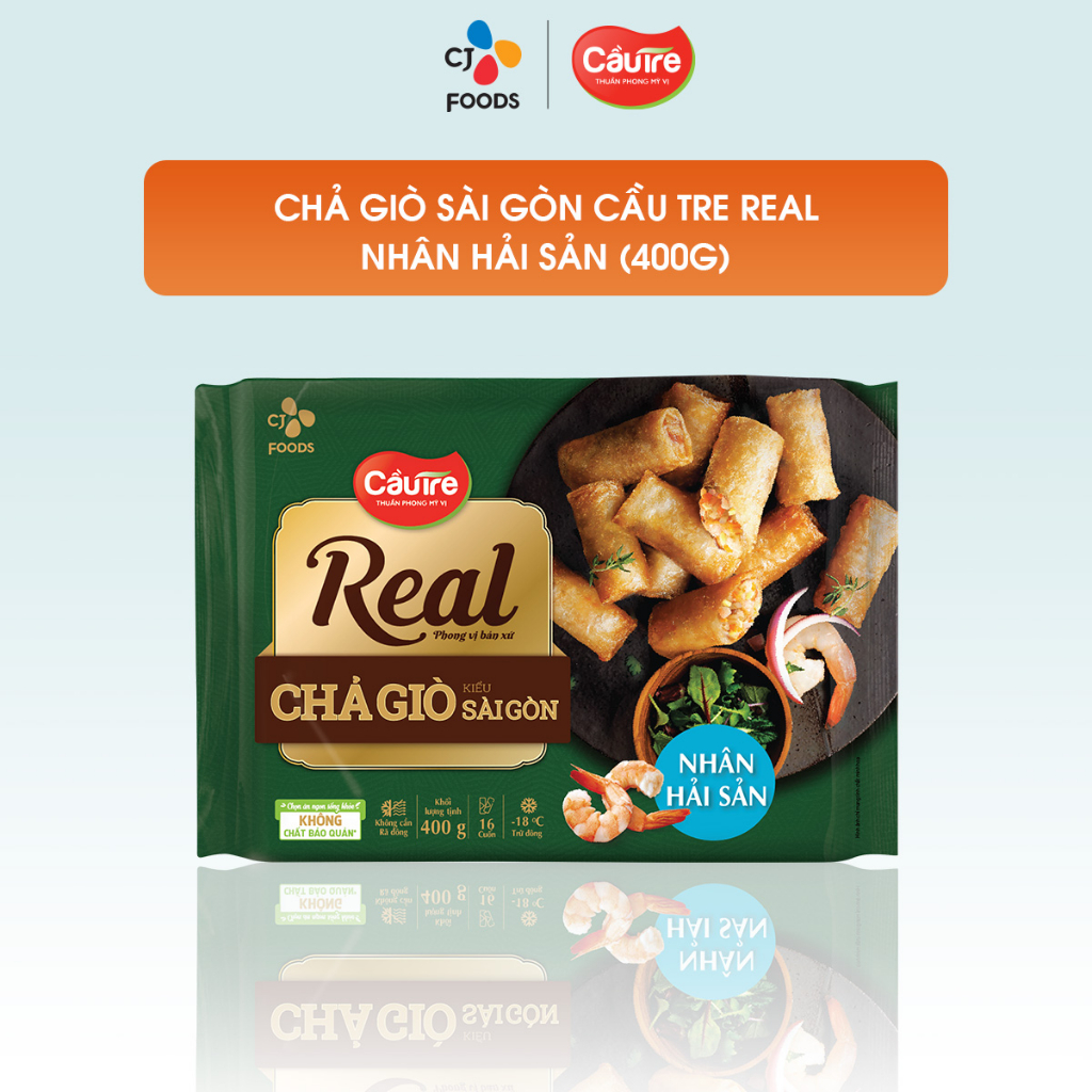 [HCM] Chả giò Cầu Tre REAL kiểu Sài Gòn 400g (nhân Hải sản/ nhân Thịt ...