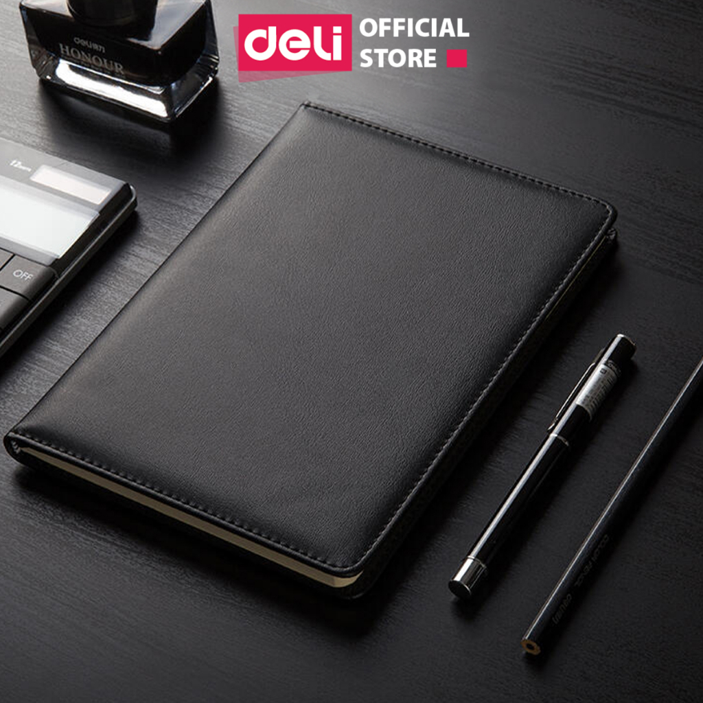 Sổ Da Sổ Tay Ghi Chép Kẻ Ngang 25K/ A5 Cao Cấp Deli - 192 Trang, Chống Lóa 70gsm - Làm Quà Tặng ...