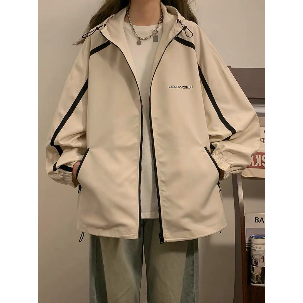 Áo khoác dù phối 1 sọc chuẩn hàn quốc , chất gió 2 lớp cao câp , nam nữ ...