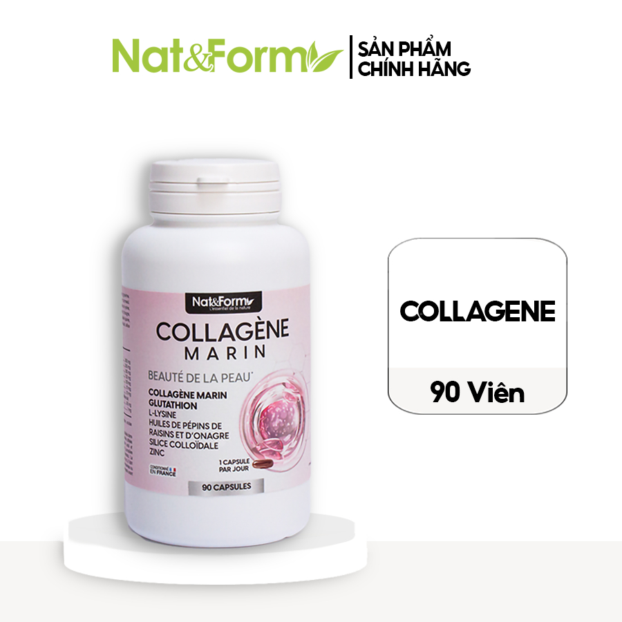 Viên uống collagen Nat&Form Collagen Marin 90 viên - Hàng chính hãng ...