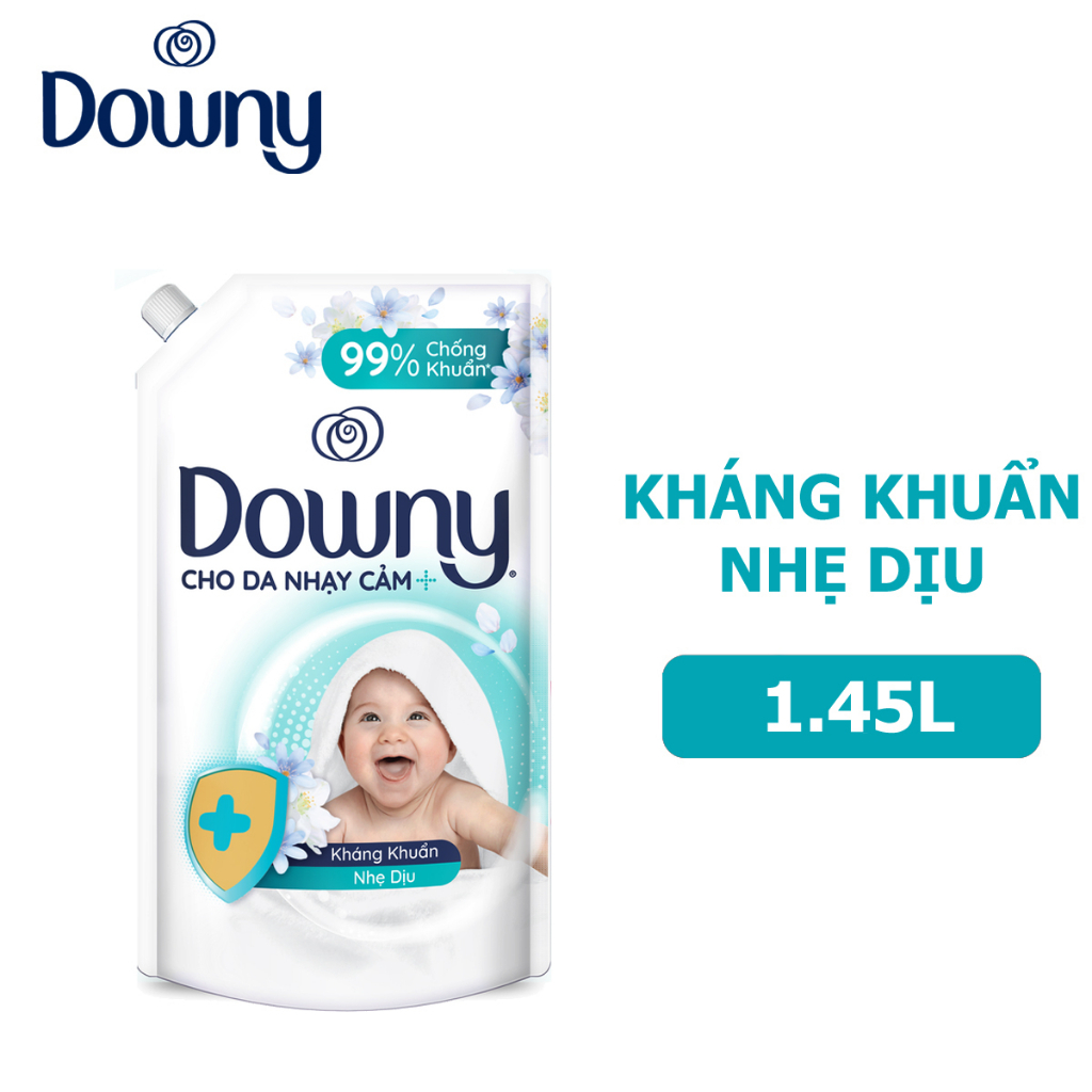 Nước xả Downy Kháng khuẩn nhẹ dịu túi 1,45L/800ml | Shopee Việt Nam