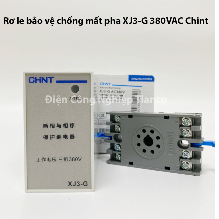 Rơ Le Bảo Vệ Mất Pha Chint XJ3-G 380VAC, bộ bảo vệ điện áp chống mất pha chint | Shopee Việt Nam