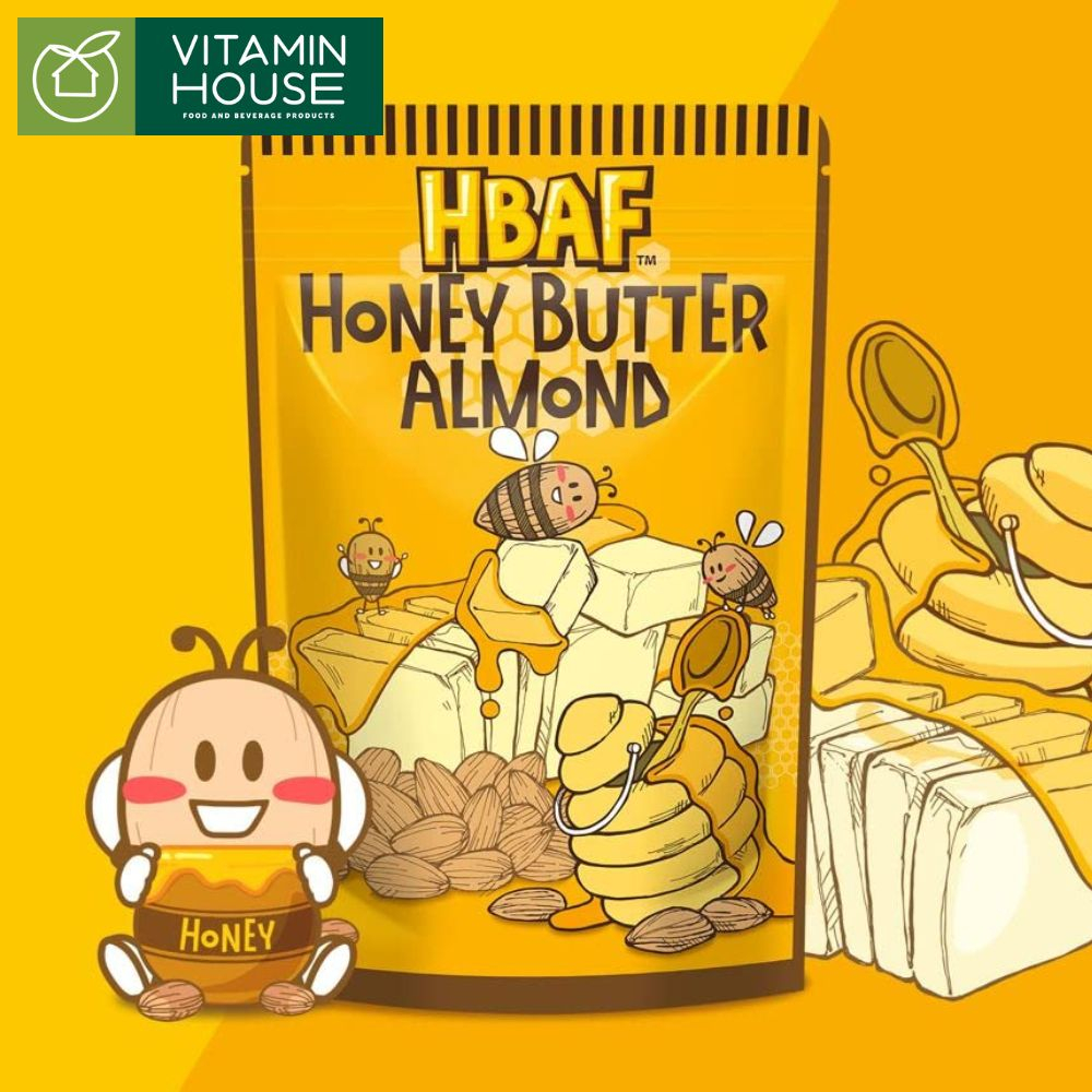 Hạt Hạnh Nhân rang bơ mật ong/ bắp nướng/ wasabi HBAF Hàn Quốc 40g | Shopee Việt Nam