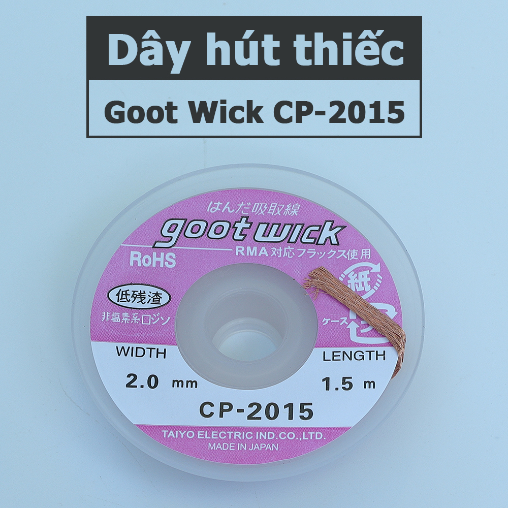 Dây đồng hút thiếc hàn chì hàn Goot Wick CP-2015 | Shopee Việt Nam