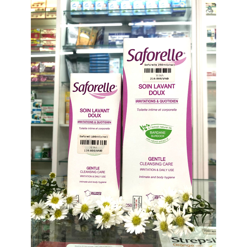 Dung dịch vệ sinh phụ nữ Saforelle Pháp chăm sóc da dịu nhẹ (Chai 100ml ...