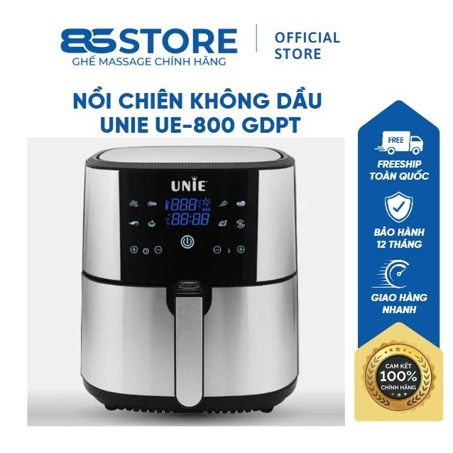 Nồi Chiên Không Dầu UNIE UE800 chính hãng, Air fryer dung tích 8L công ...