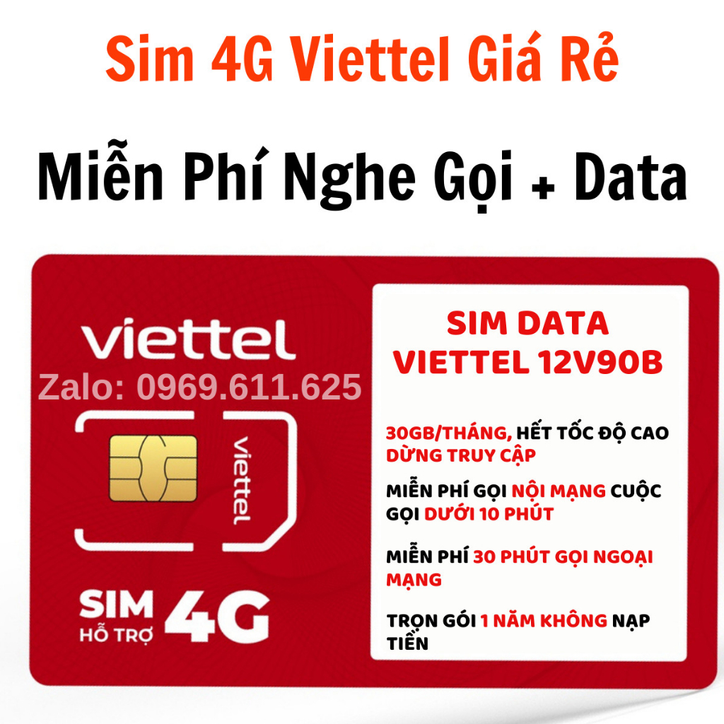 Sim 1 Tỷ GB Truy Cập Không Giới Hạn Data Trọn Gói 12 Tháng Vào Mạng - Sim 12SD125 12MXH100 ...