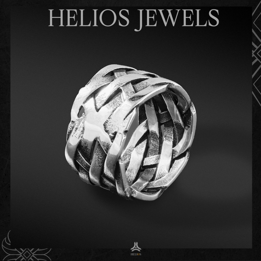 Nhẫn thời trang nam Helios Jewels Knit - Thép không gỉ cao cấp | Shopee ...