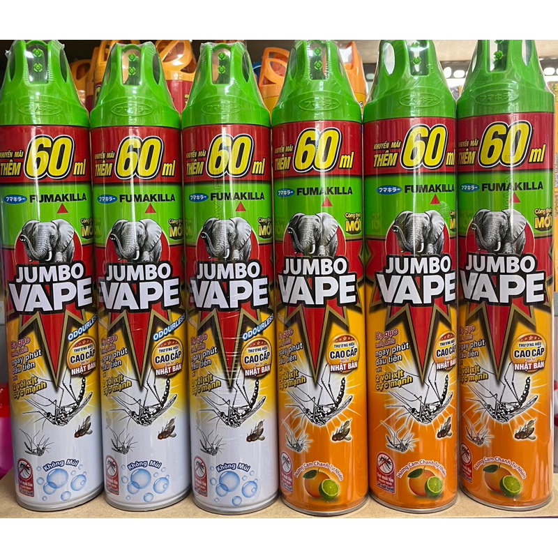 Bình xịt muỗi Jumbo Vape - ARS chai 600ml công nghệ Nhật Bản | Shopee ...