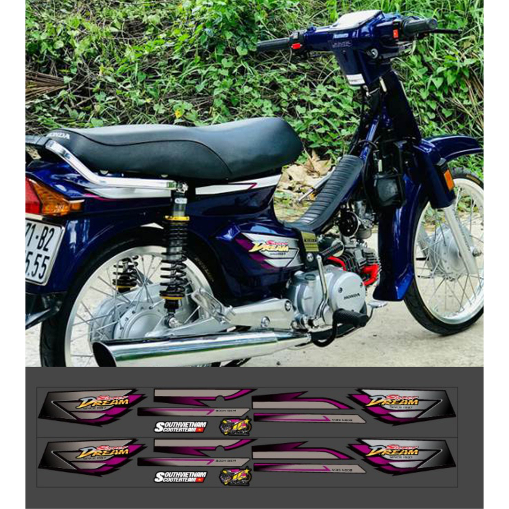 tem super dream ba lớp | Shopee Việt Nam