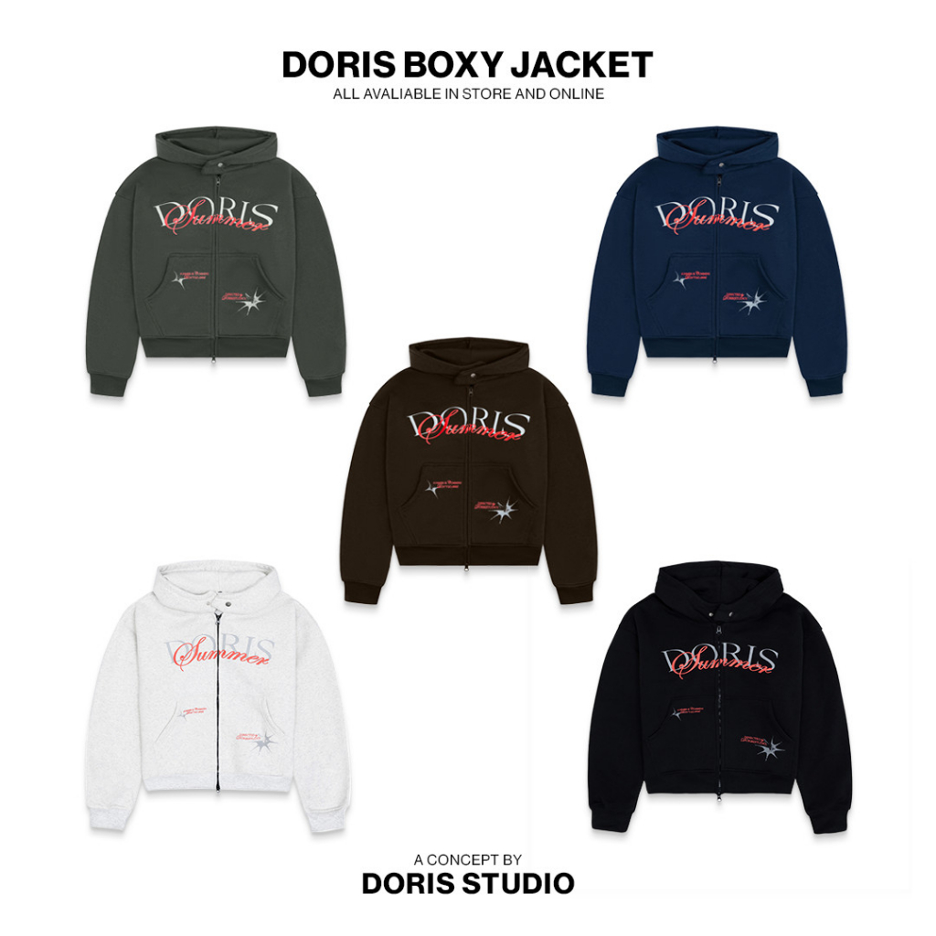 Áo DORIS BOXY JACKET Nỉ Bông/ Form BOXY Unisex 5 Màu | Shopee Việt Nam