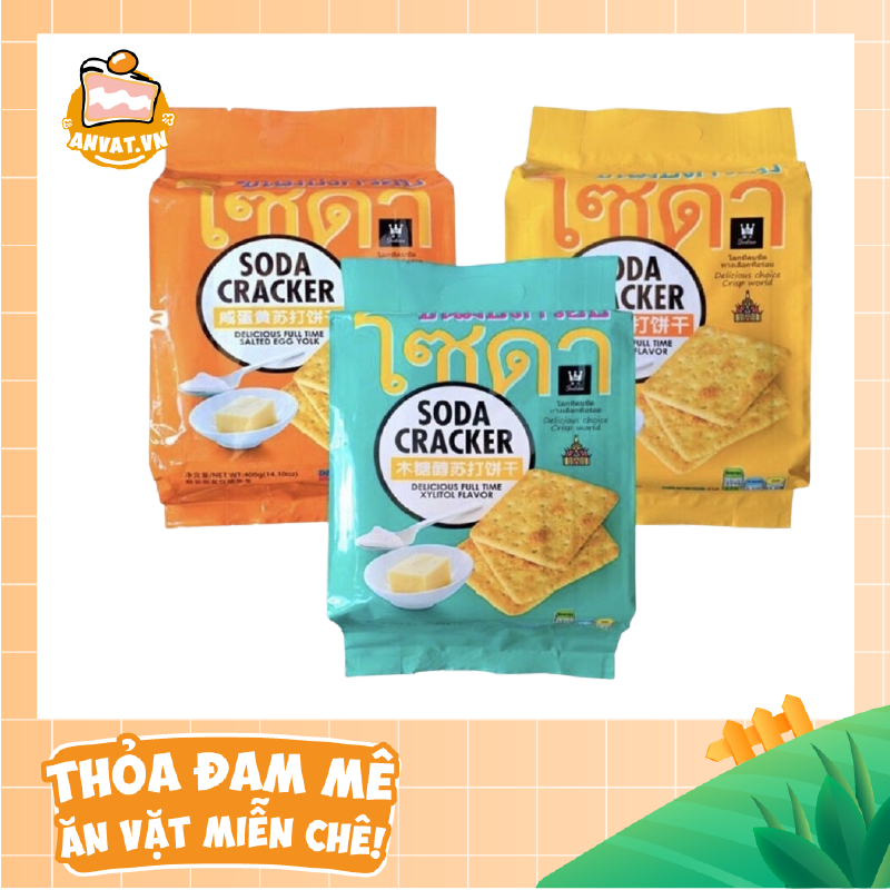 Bánh Quy Mặn Soda Cracker Thái Lan 400gr | Shopee Việt Nam